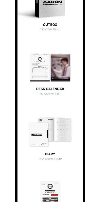 AARON (NU'EST) - 2024 SEASON'S GREETINGS – KYYO