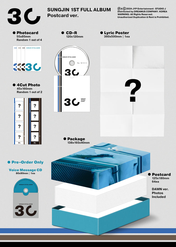 SUNGJIN (DAY6) - 30 (Postcard Ver.) – KYYO