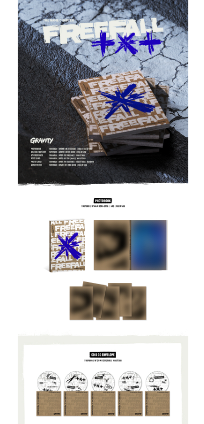 TXT - THE NAME CHAPTER : FREEFALL (GRAVITY SET + BONUS WEVERSE) – KYYO