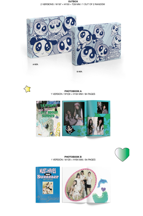 NEWJEANS - 2ND EP - GET UP - THE POWERPUFF GIRLS X NJ BOX VER. – KYYO