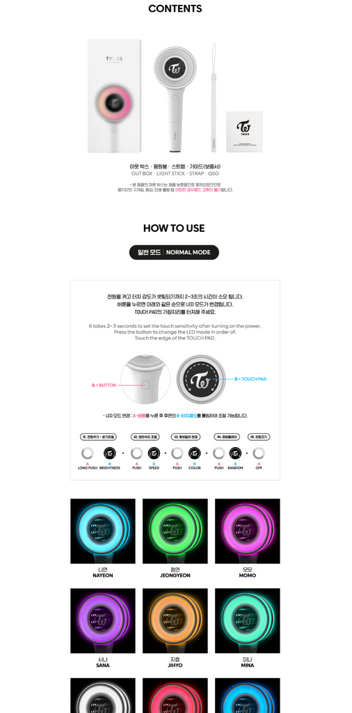 OFFICIAL LIGHT STICK TWICE CANDYBONG [INFINITY] – KYYO