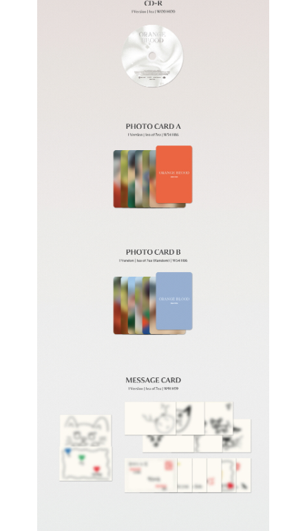 ENHYPEN - ORANGE BLOOD (ENGENE Ver.) - FULL SET OF 7 MEMBERS VERSIONS ...