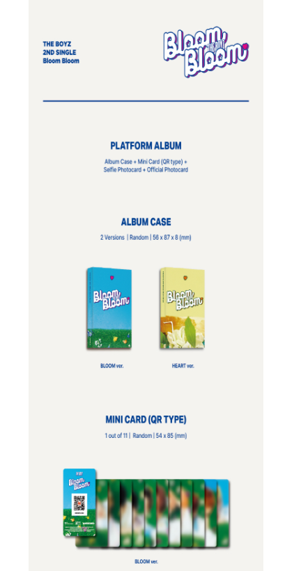 [50% OFF] : THE BOYZ - Bloom Bloom (Platform Ver.) - RANDOM VERSION ON – KYYO