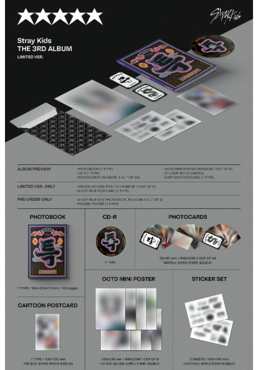 Stray Kids - 3rd Album [★★★★★ (5-STAR)] LIMITED VERSION – KYYO