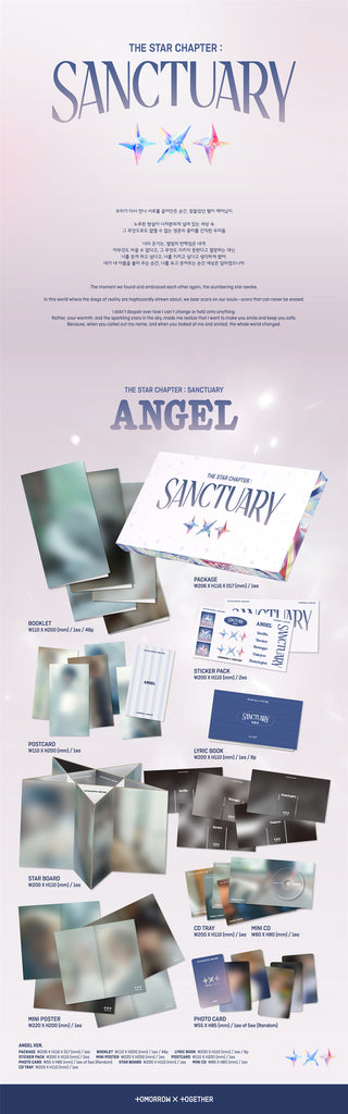 TXT - The Star Chapter: SANCTUARY (ANGEL Ver.) + WEVERSE BONUS * – KYYO