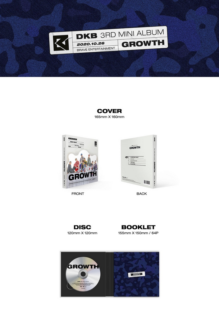 DKB - Mini Album Vol. 3 : Growth (Korean Edition) – KYYO