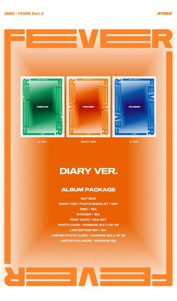 ATEEZ - ZERO : FEVER PART.3 (Korean Edition) – KYYO