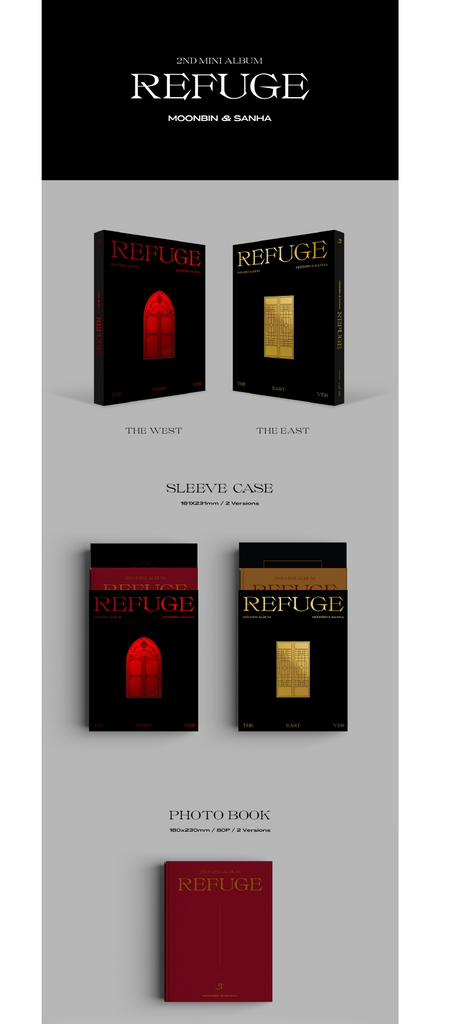 Moonbin & Sanha (ASTRO) - REFUGE - Mini Album Vol.2 (Korean Edition) – KYYO