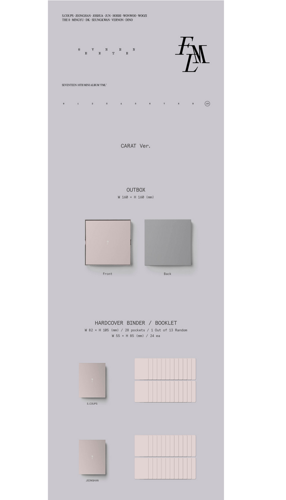 SEVENTEEN - FML (CARAT Ver.) ONLY RANDOM VERSION PROVIDED – KYYO