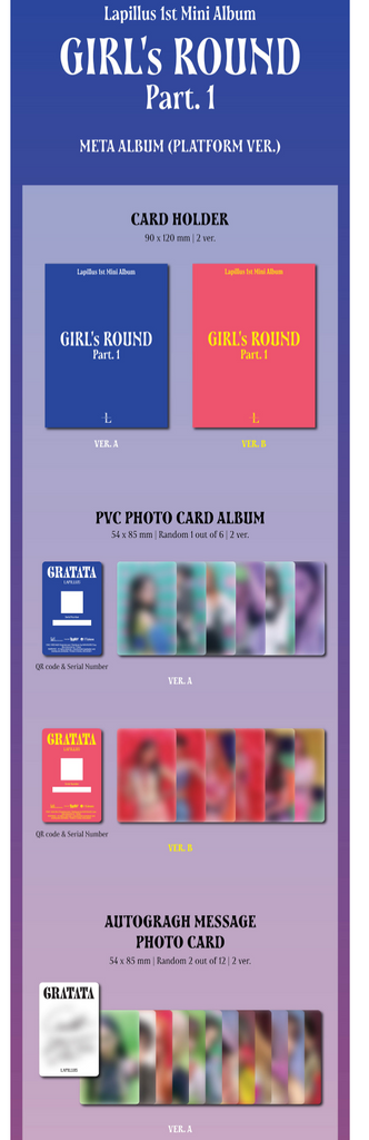 LAPILLUS - Mini Album Vol. 1 : GIRL's ROUND Part. 1 (Platform Album) – KYYO