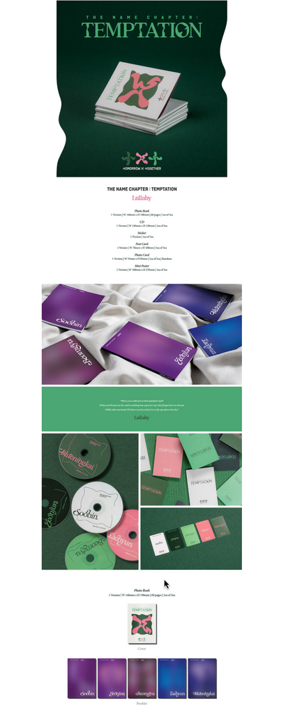 TXT - THE NAME CHAPTER : TEMPTATION (version Lullaby) – KYYO
